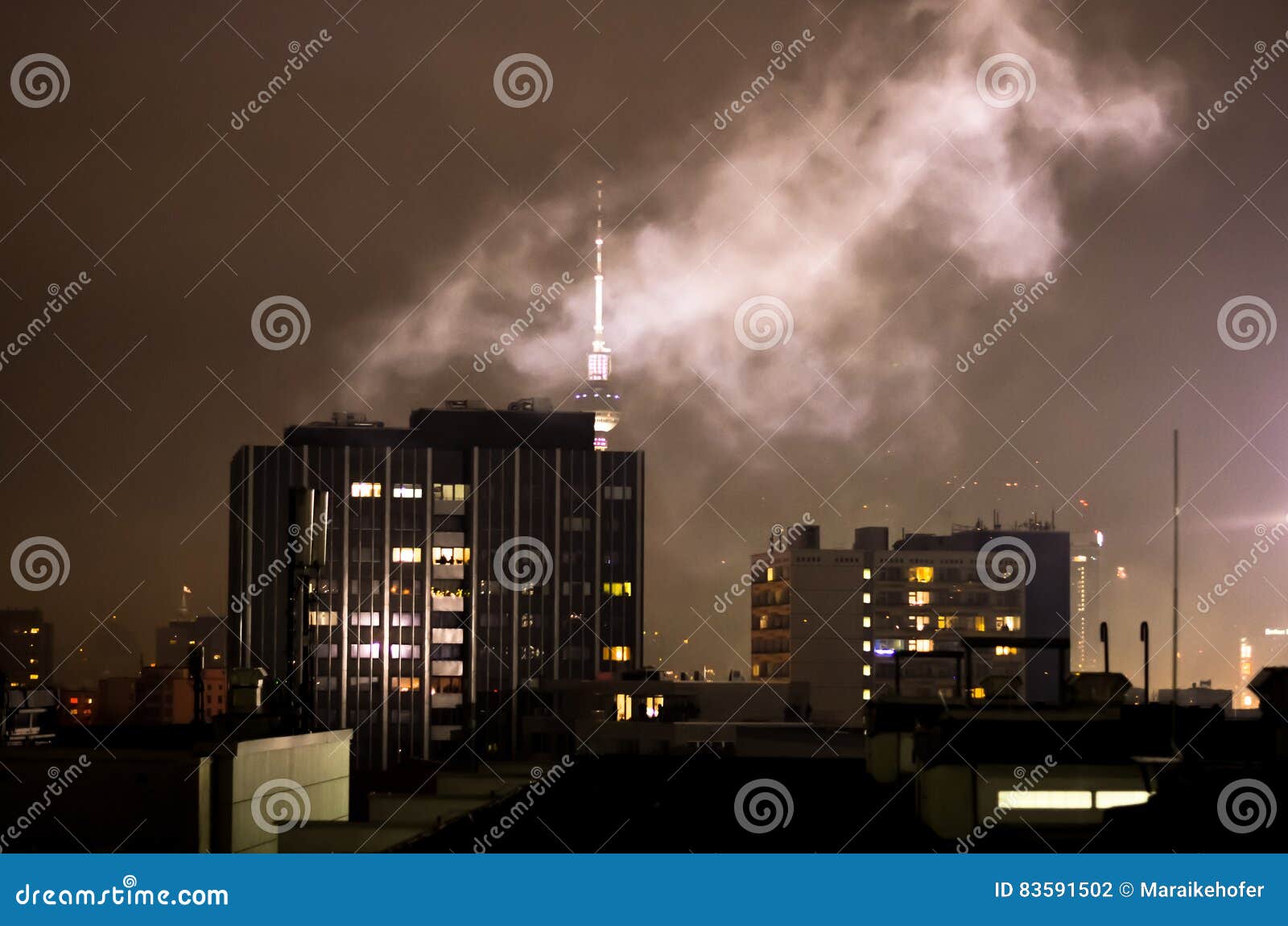 New Year Fireworks in Berlin Stock Photo - Image of firework, pyro ...