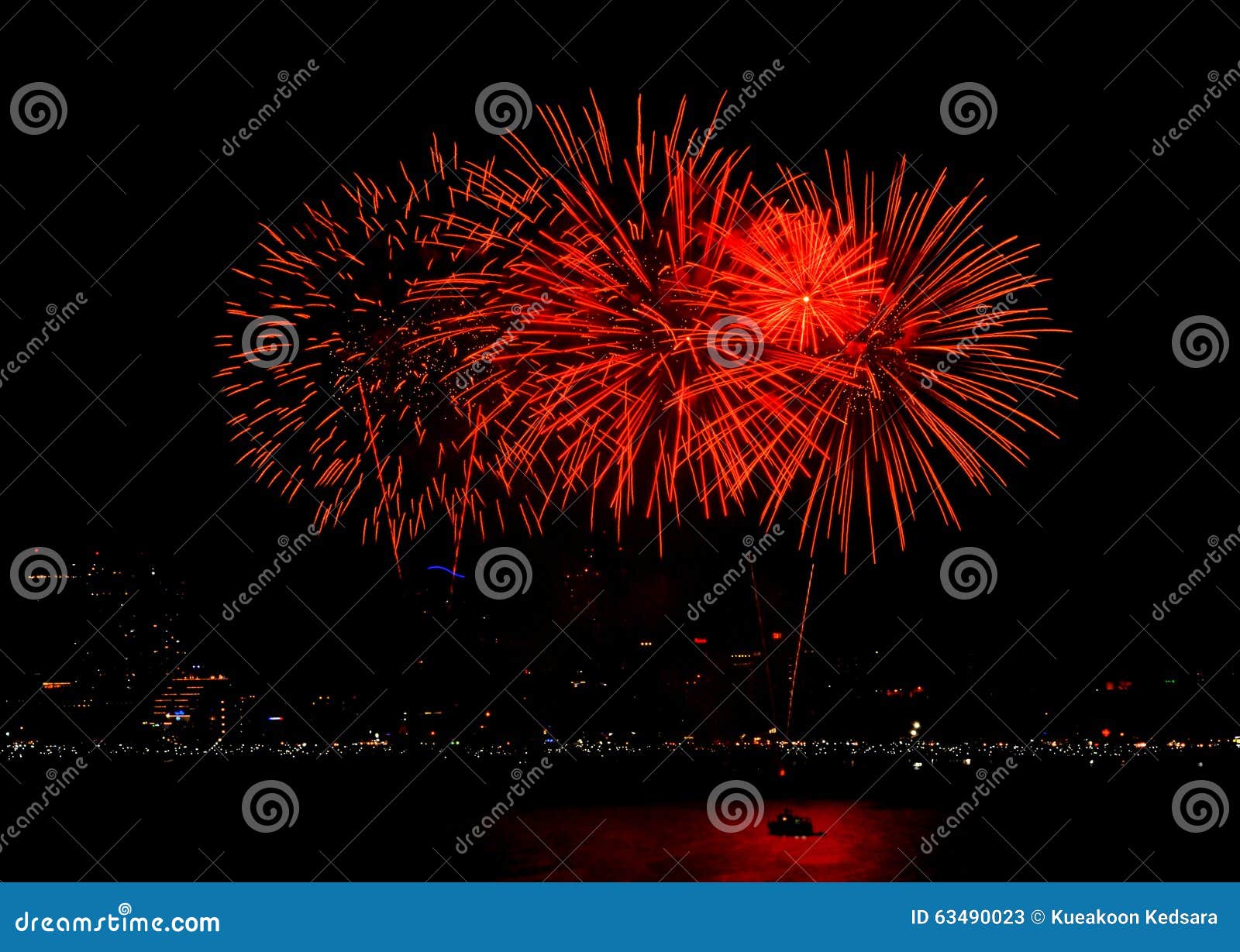 New Year fireworks display stock image. Image of event - 63490023
