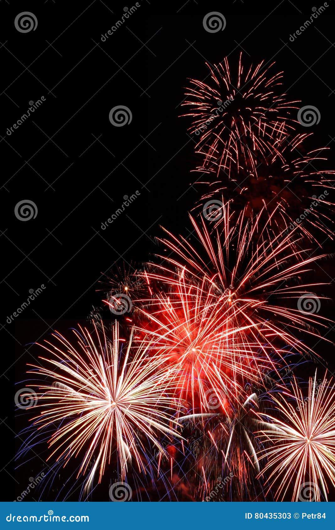 New Year Fireworks Frame Background Stock Image - Image of abstract ...