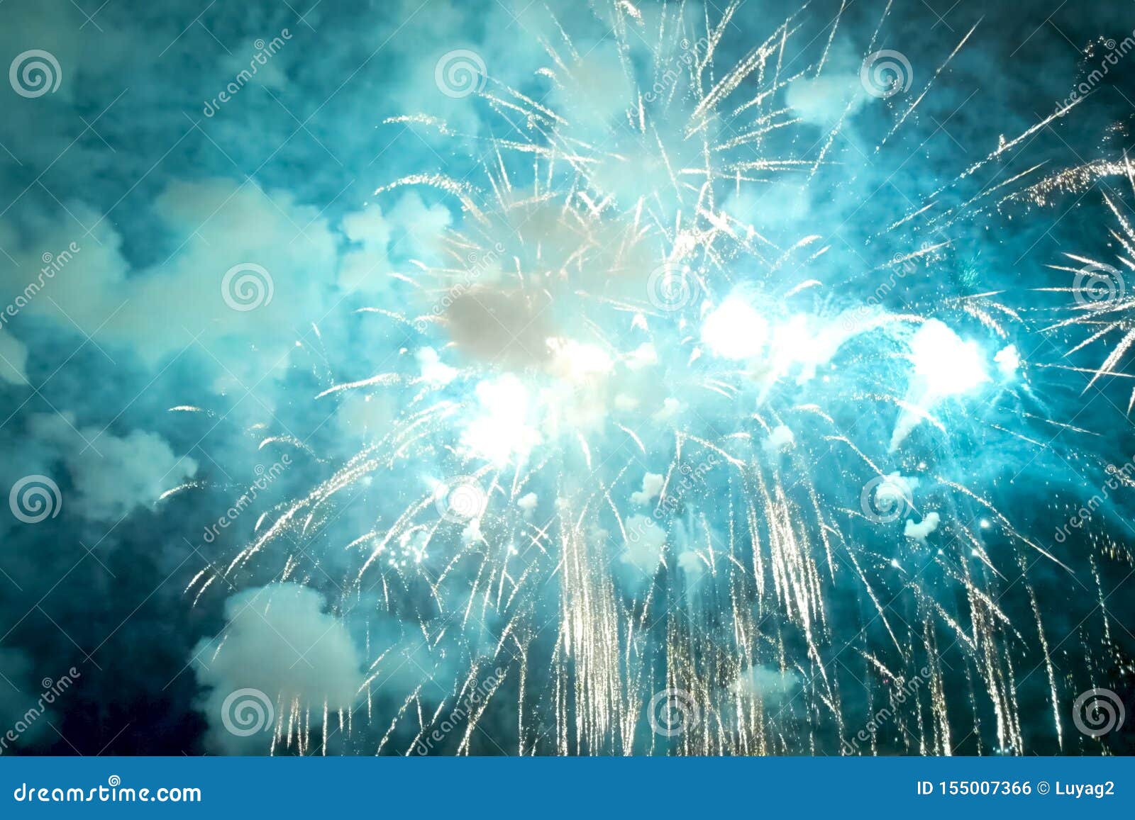 New Year Fireworks, Inside View of Fireworks Stock Photo - Image of ...
