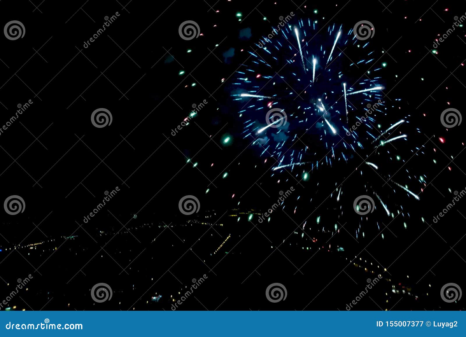 New Year Fireworks, Inside View of Fireworks Stock Image - Image of ...