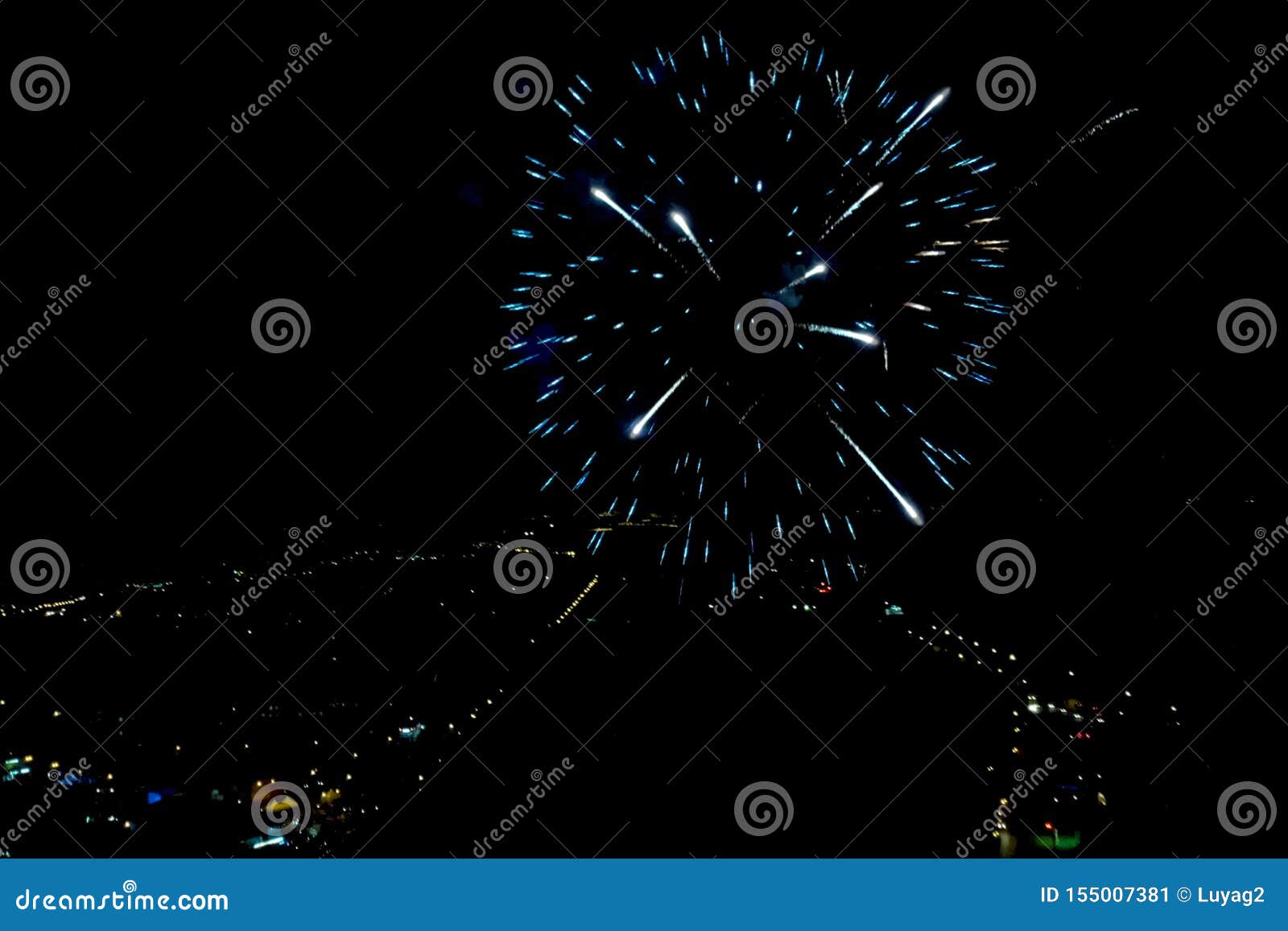 New Year Fireworks, Inside View of Fireworks Stock Image - Image of ...