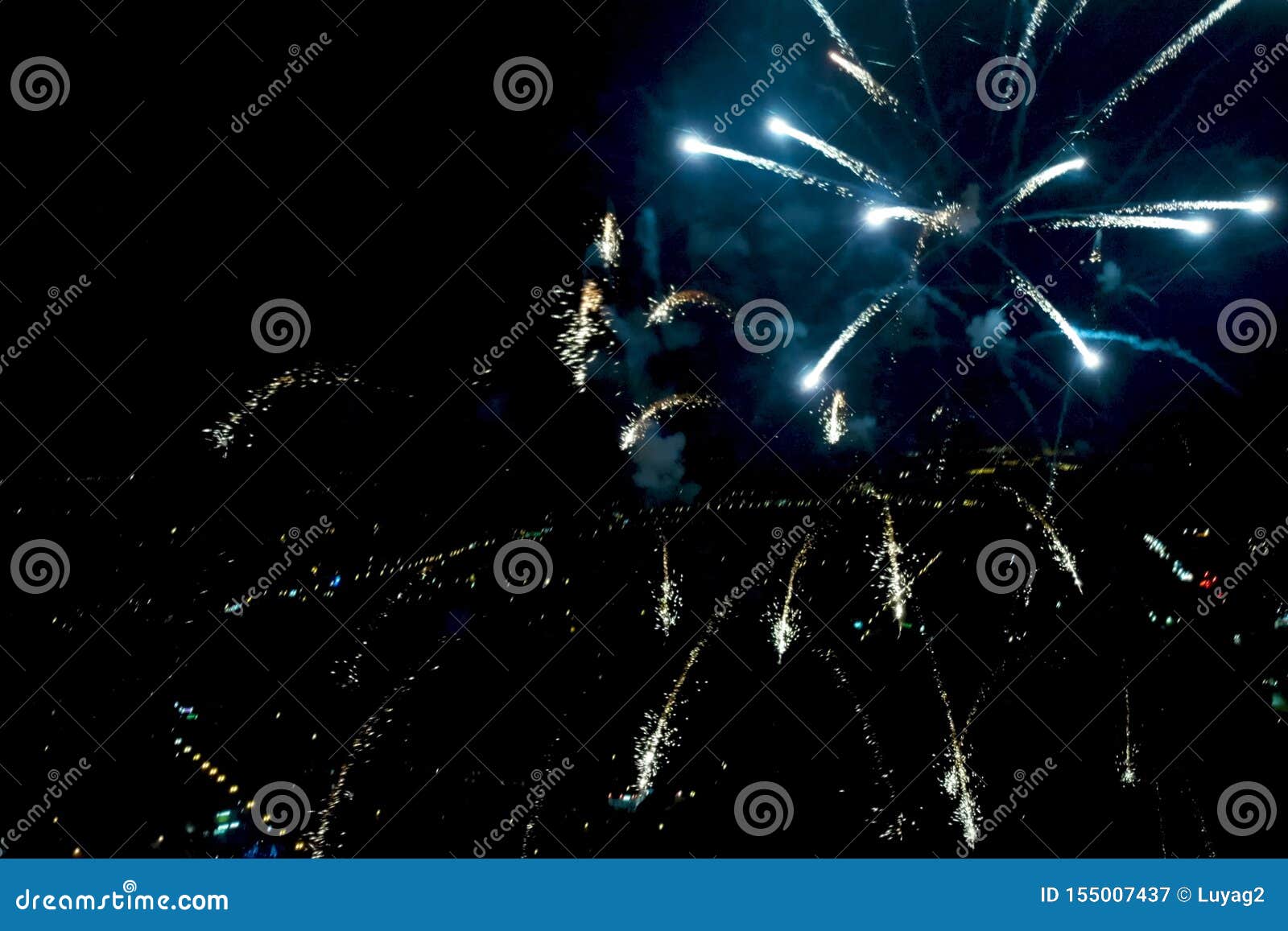 New Year Fireworks, Inside View of Fireworks Stock Image - Image of ...