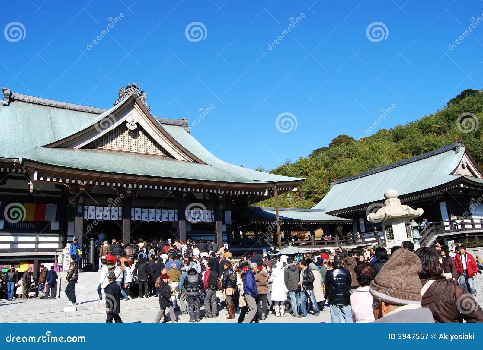 New Year first visit stock image. Image of buddhism, visit - 3947557