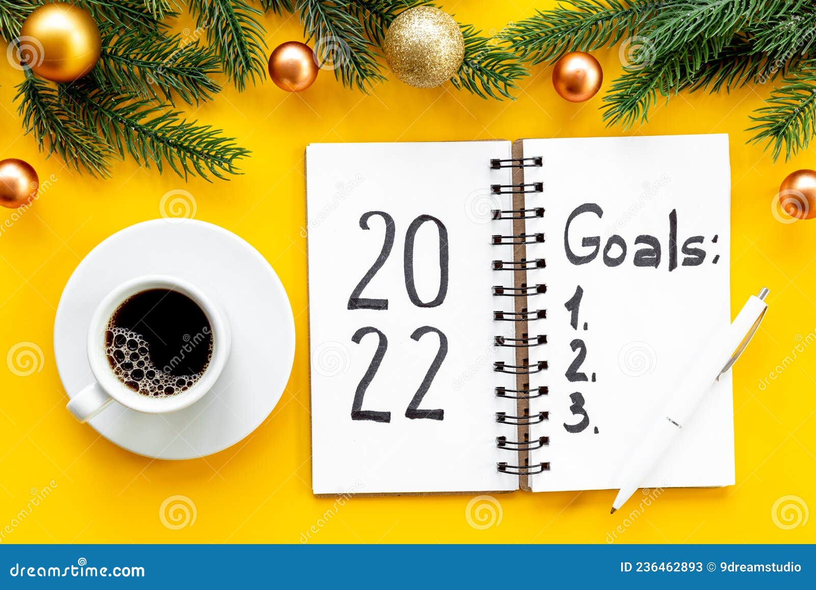 New Year Goals Plan - Inspirational and Motivating Concept Stock Image ...