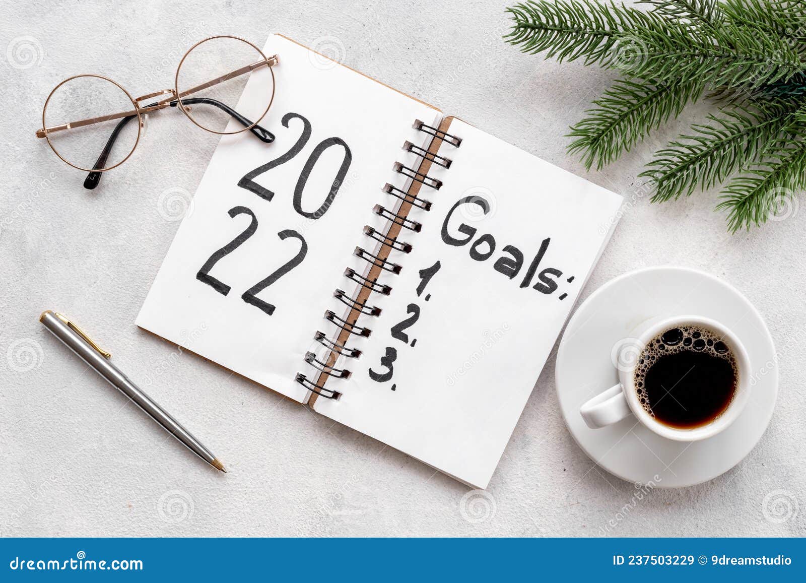 New Year Goals Plan - Inspirational and Motivating Concept Stock Image ...