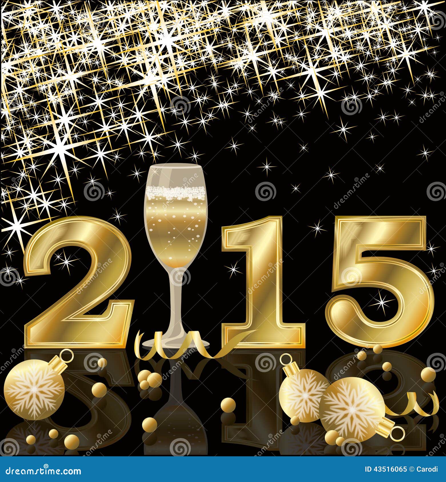 New 2015 Year Golden Wallpaper Stock Vector - Illustration of drink ...