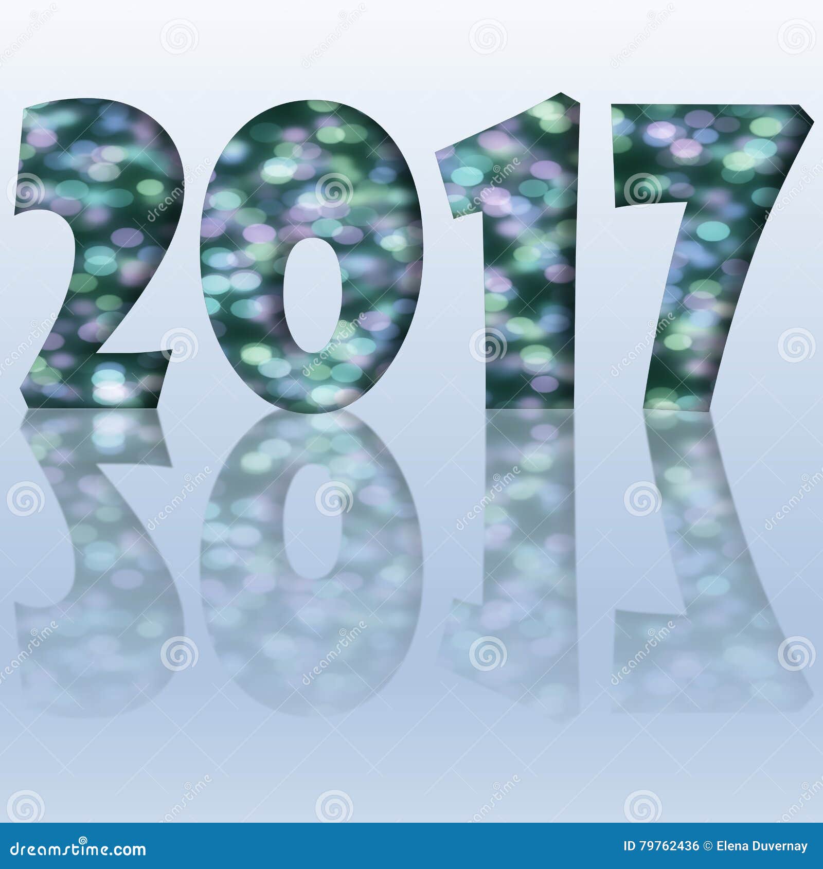 New year 2017 stock illustration. Illustration of color - 79762436