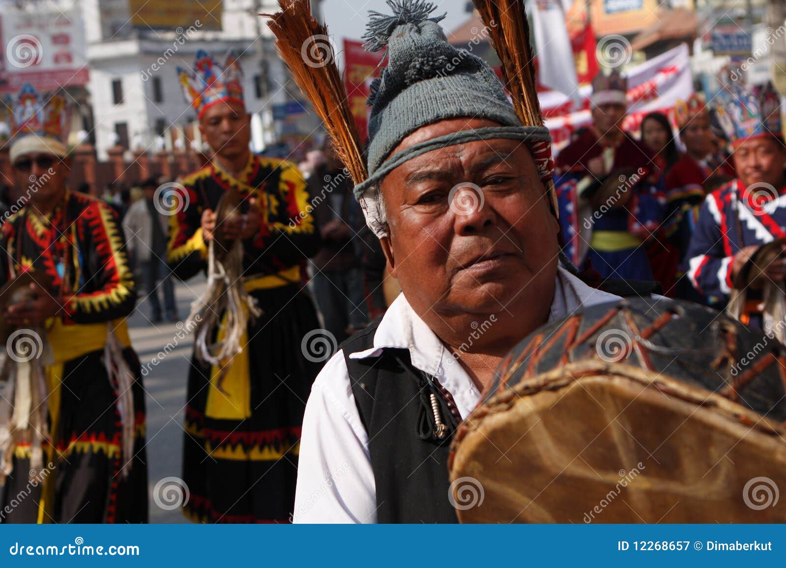 New Year Gurungs Caste in Nepal Editorial Photography - Image of ...