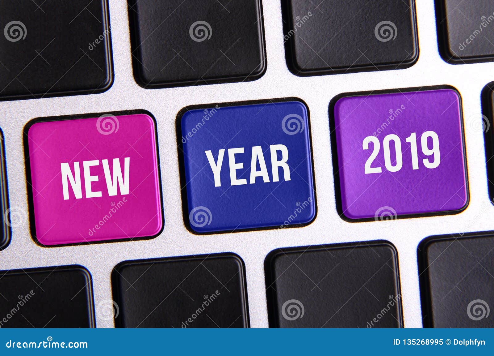 New Year 2019 on the Keyboard Stock Image - Image of concepts, word ...