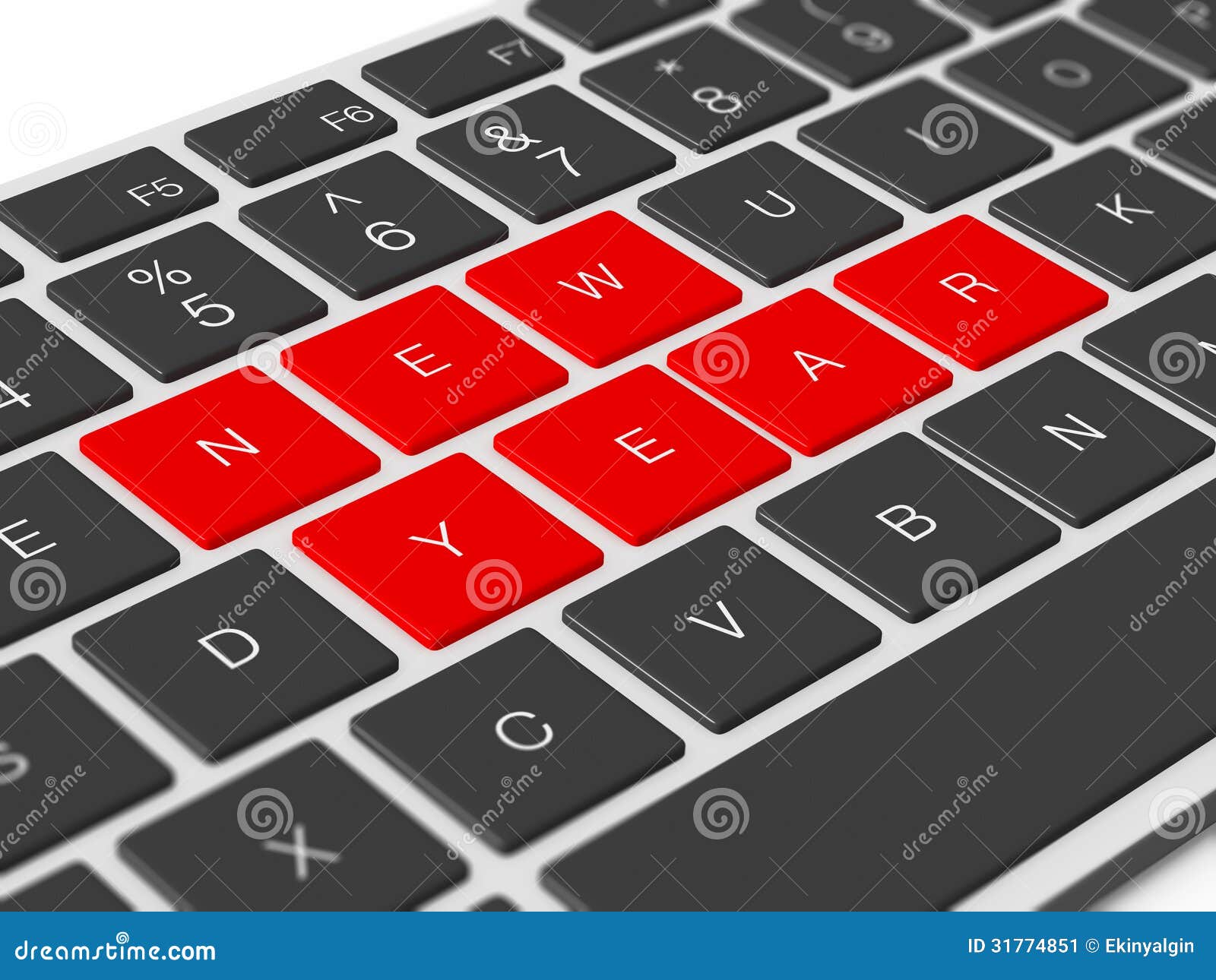 New Year Keys stock illustration. Illustration of keypad - 31774851