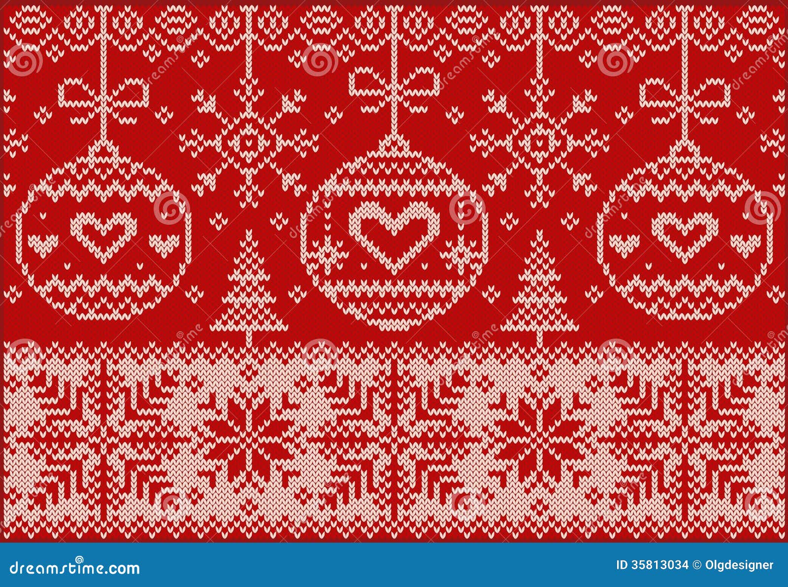 New Year Knitted Northern Pattern Stock Vector - Illustration of knits ...