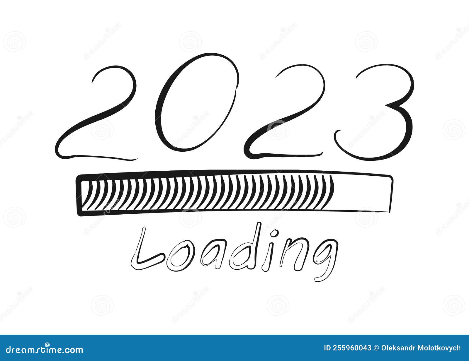 2023 New Year Loading Bar. New Year S Eve Design with Progress Bar ...