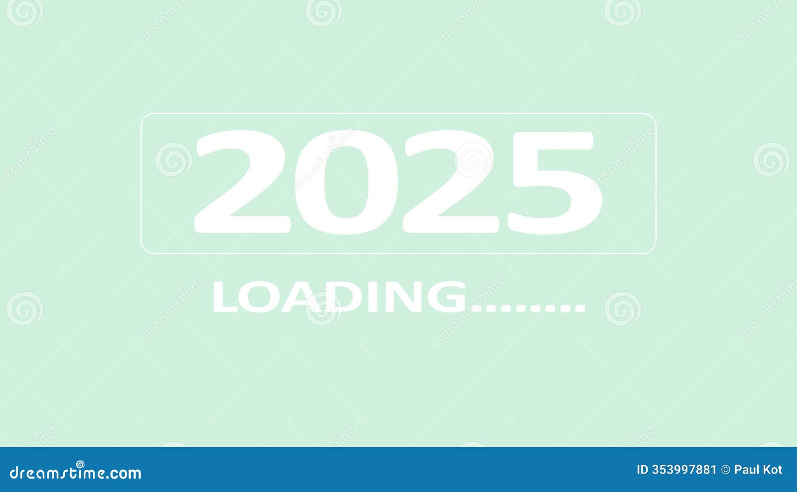 2025 New Year Loading. Loading Bar With Wooden Blocks 2025 On Blue ...
