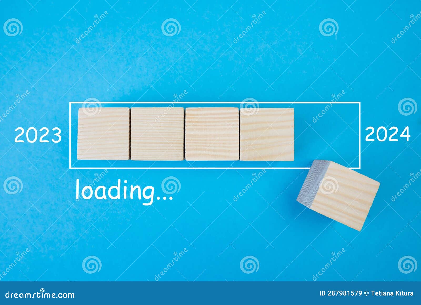 New Year 2024 is Loading, Calendar Date Stock Image - Image of date ...