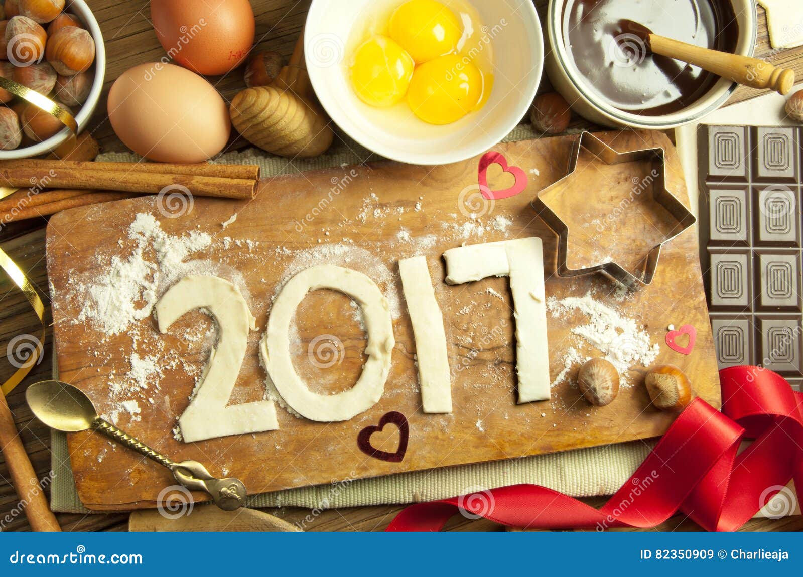 2017 new year stock image. Image of ingredients, celebration - 82350909