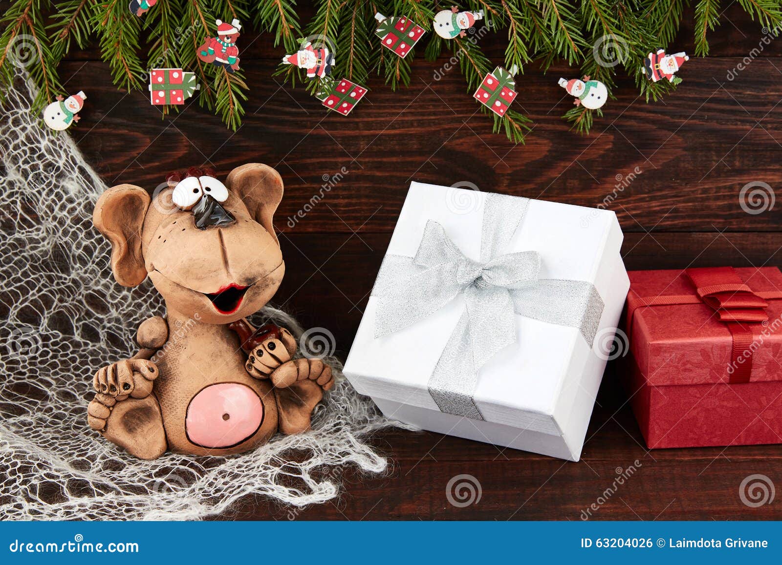 New Year 2016. Monkey and Gift Boxes Stock Photo - Image of background ...