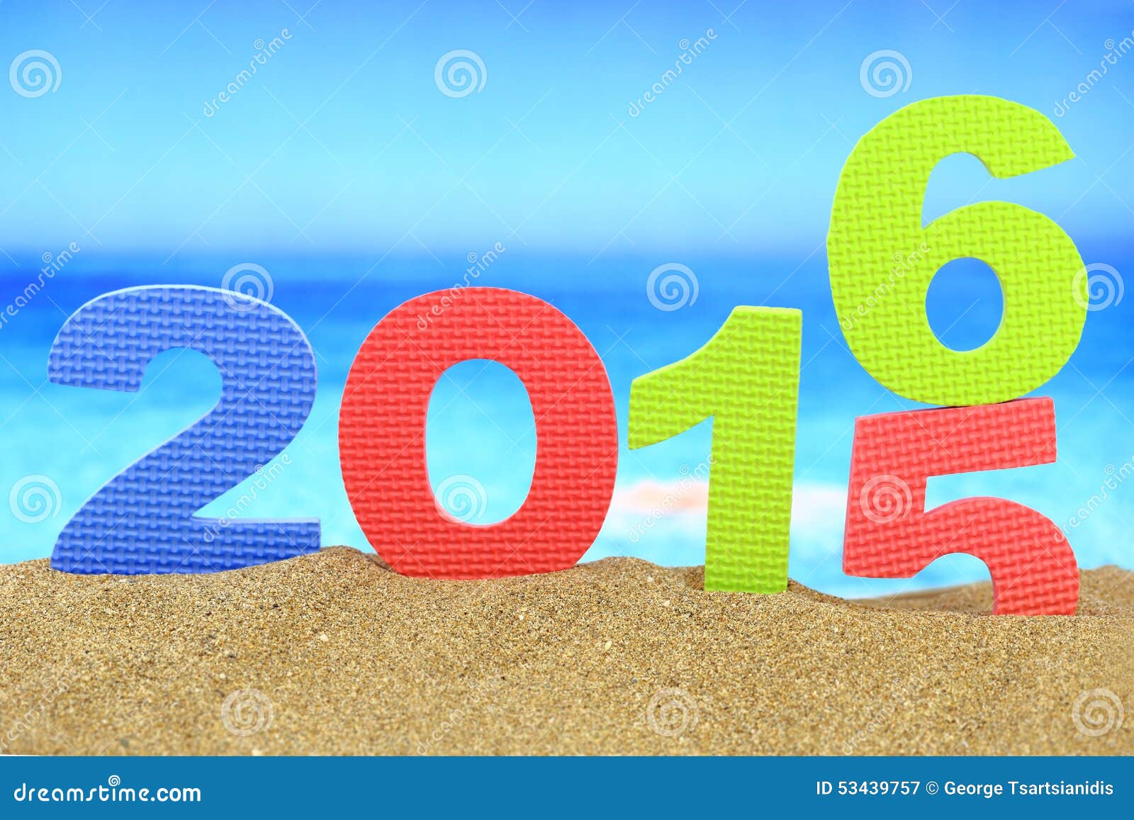 New year number 2016 stock image. Image of caribbean - 53439757