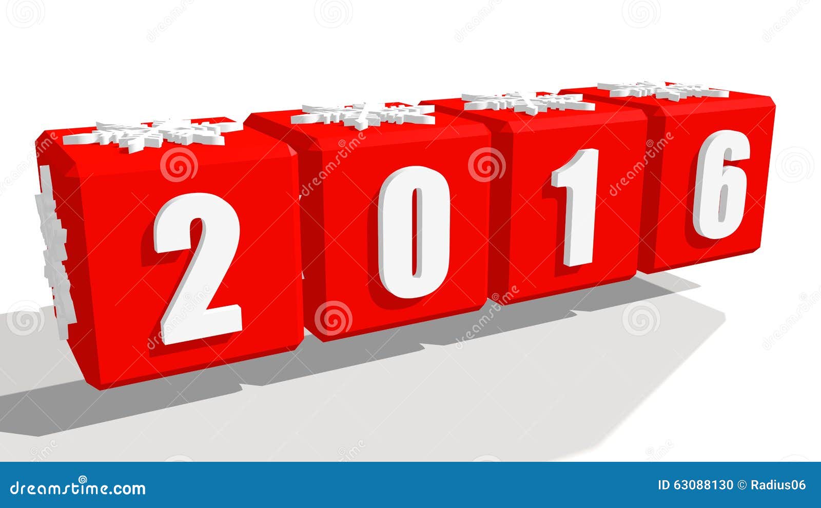 New 2016 year number stock illustration. Illustration of gift - 63088130