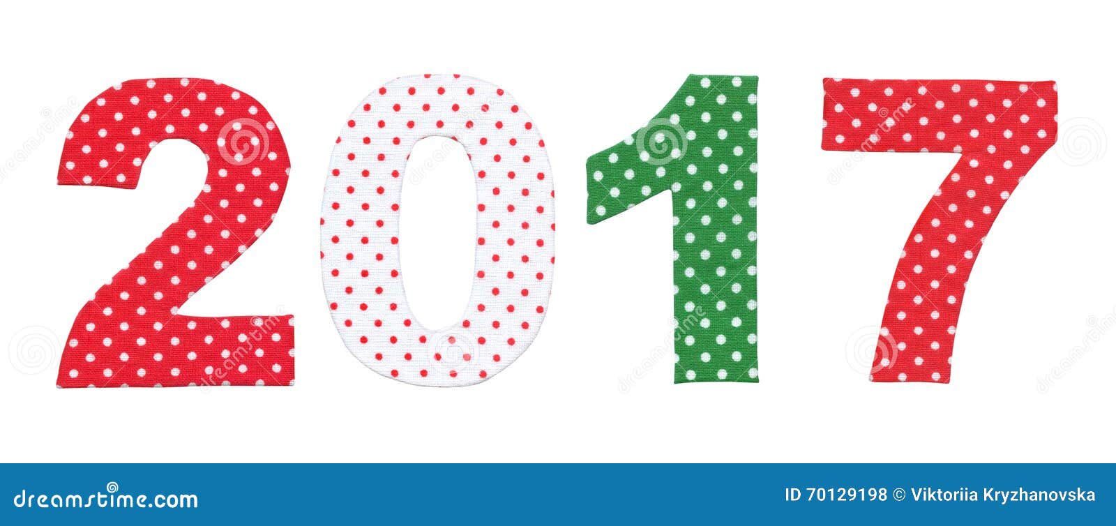 New Year 2017 numbers. stock illustration. Illustration of textile ...