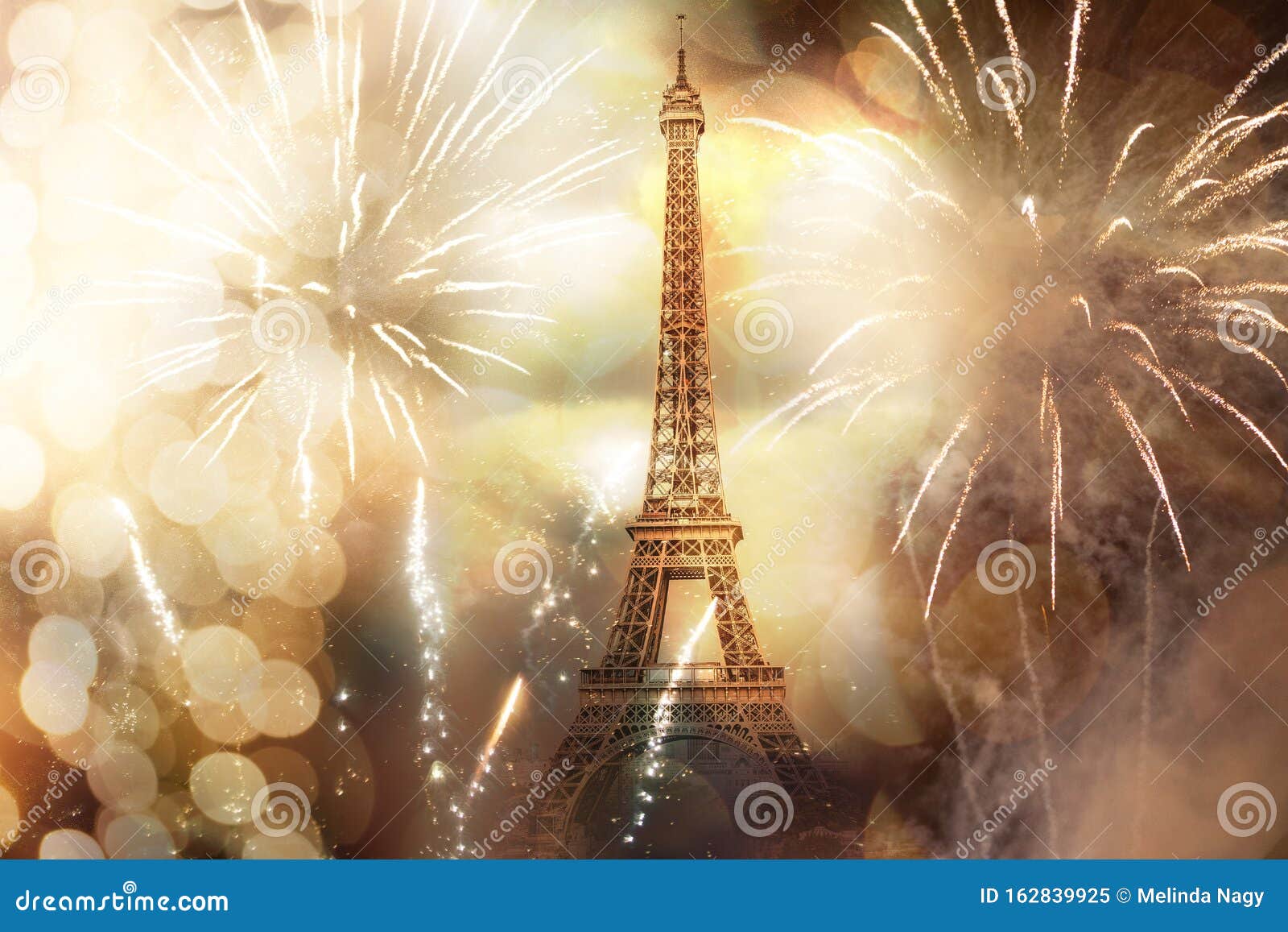 Paris Fireworks At Eiffel Tower Editorial Image | CartoonDealer.com ...