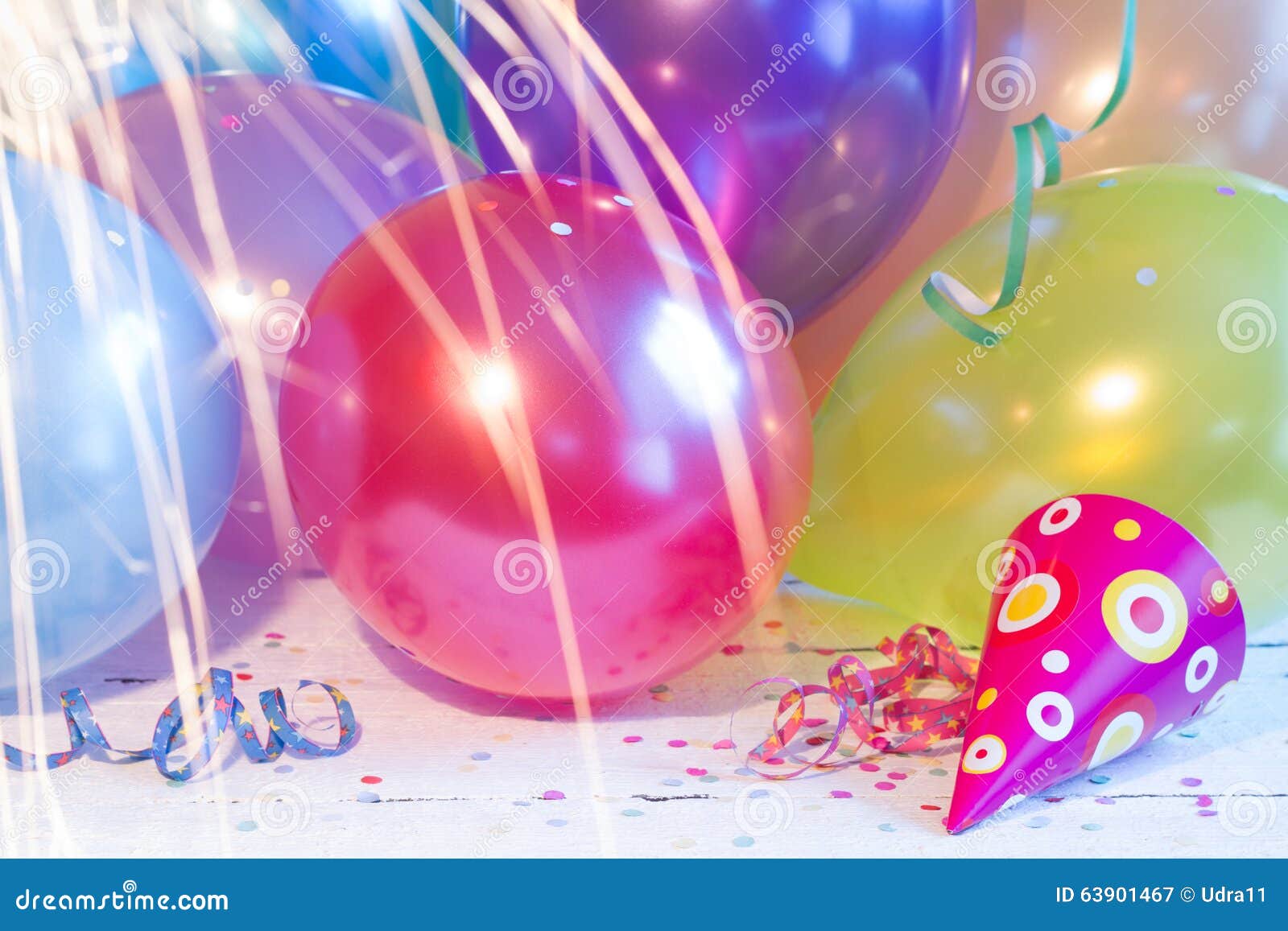 New Year Party Balloons Background Texture Abstract Stock Image - Image ...