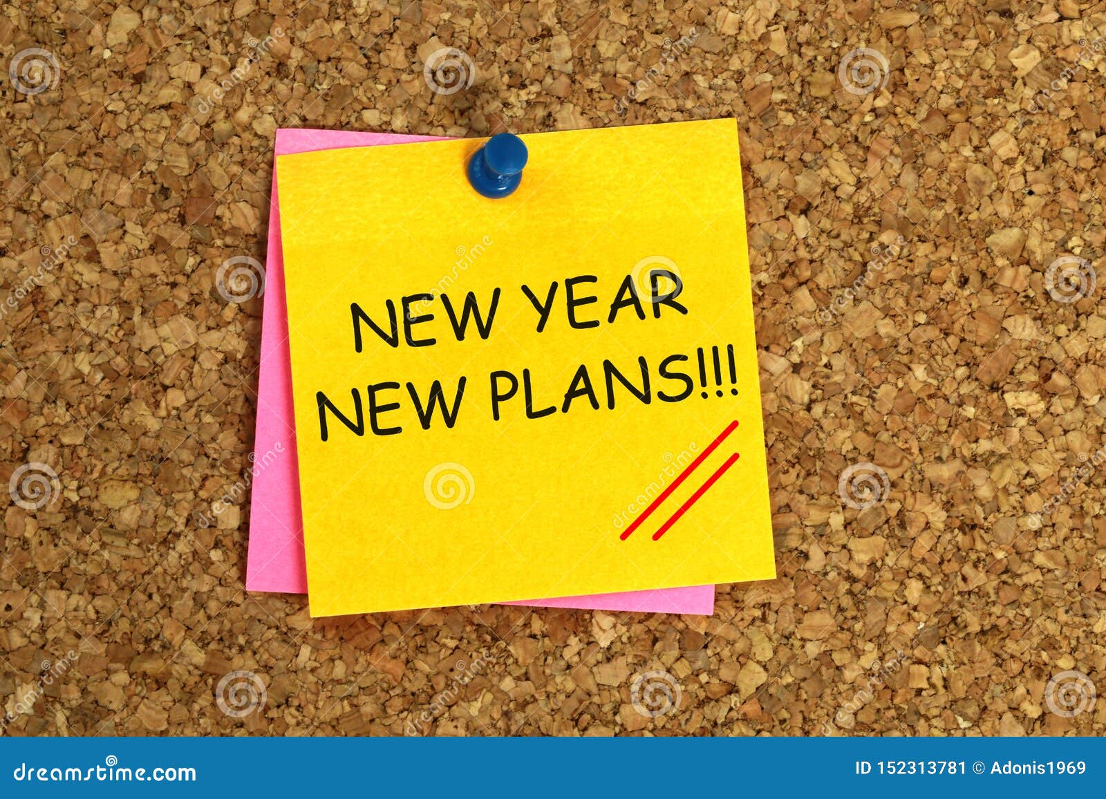 New year new plans sticky stock illustration. Illustration of ...