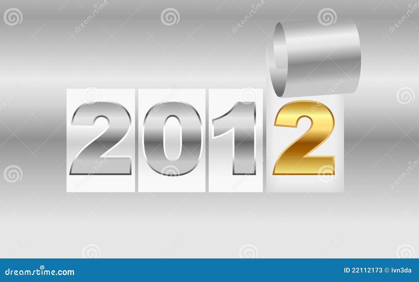 New Year S 2012 Metallic Background Stock Vector - Illustration of ...