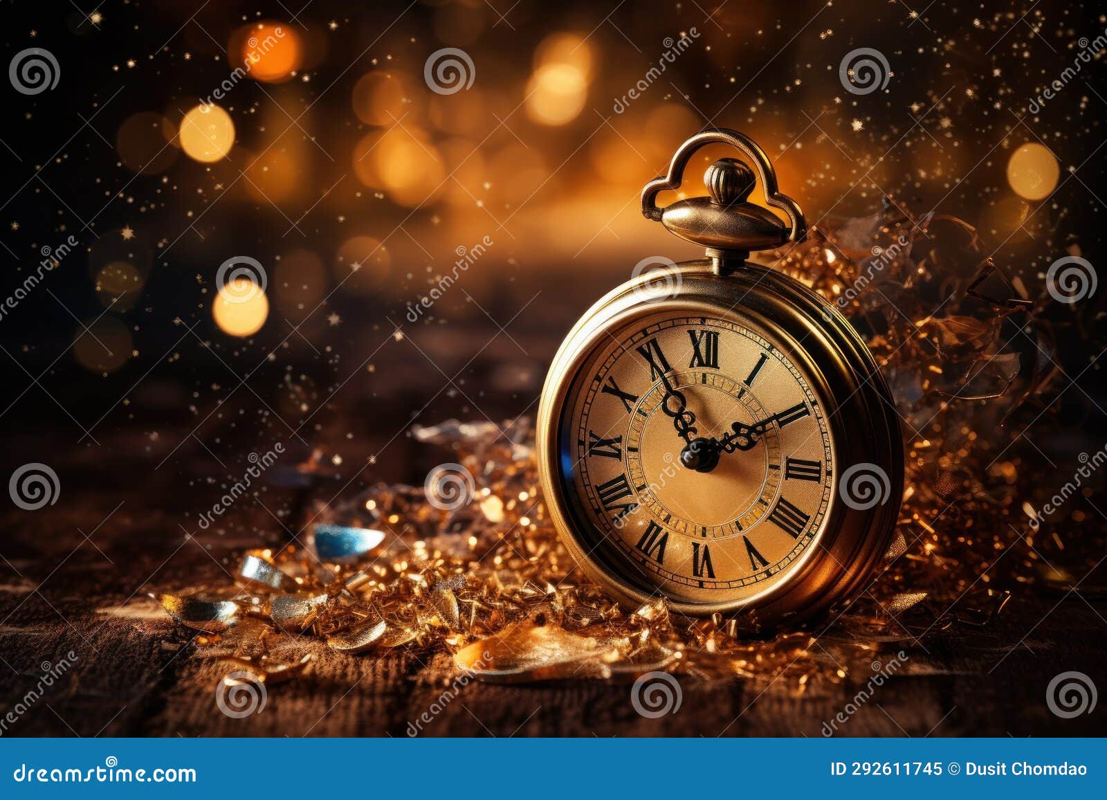 New Year S Eve Countdown. Generative AI Stock Image - Image of final ...
