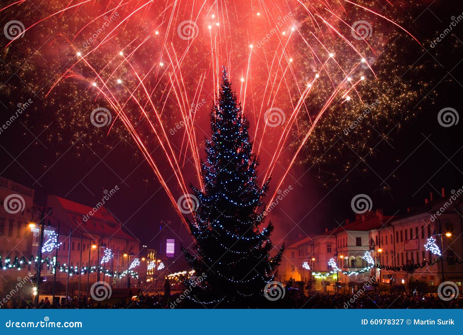 New Year s Eve fireworks stock image. Image of lights - 60978327