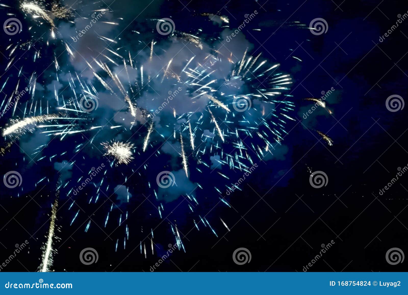 New Year S Fireworks, Inside View of Fireworks, Colorful Flashes Stock ...