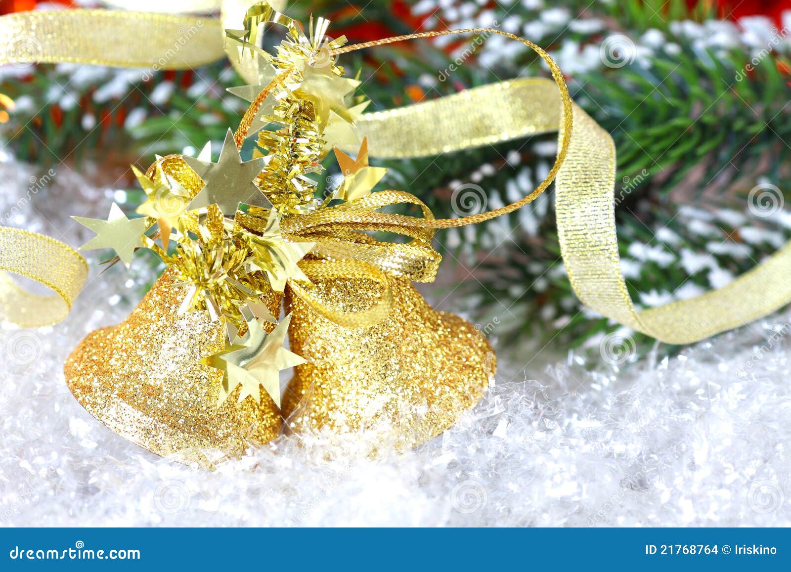 New Year s hand bells stock photo. Image of gold, white - 21768764