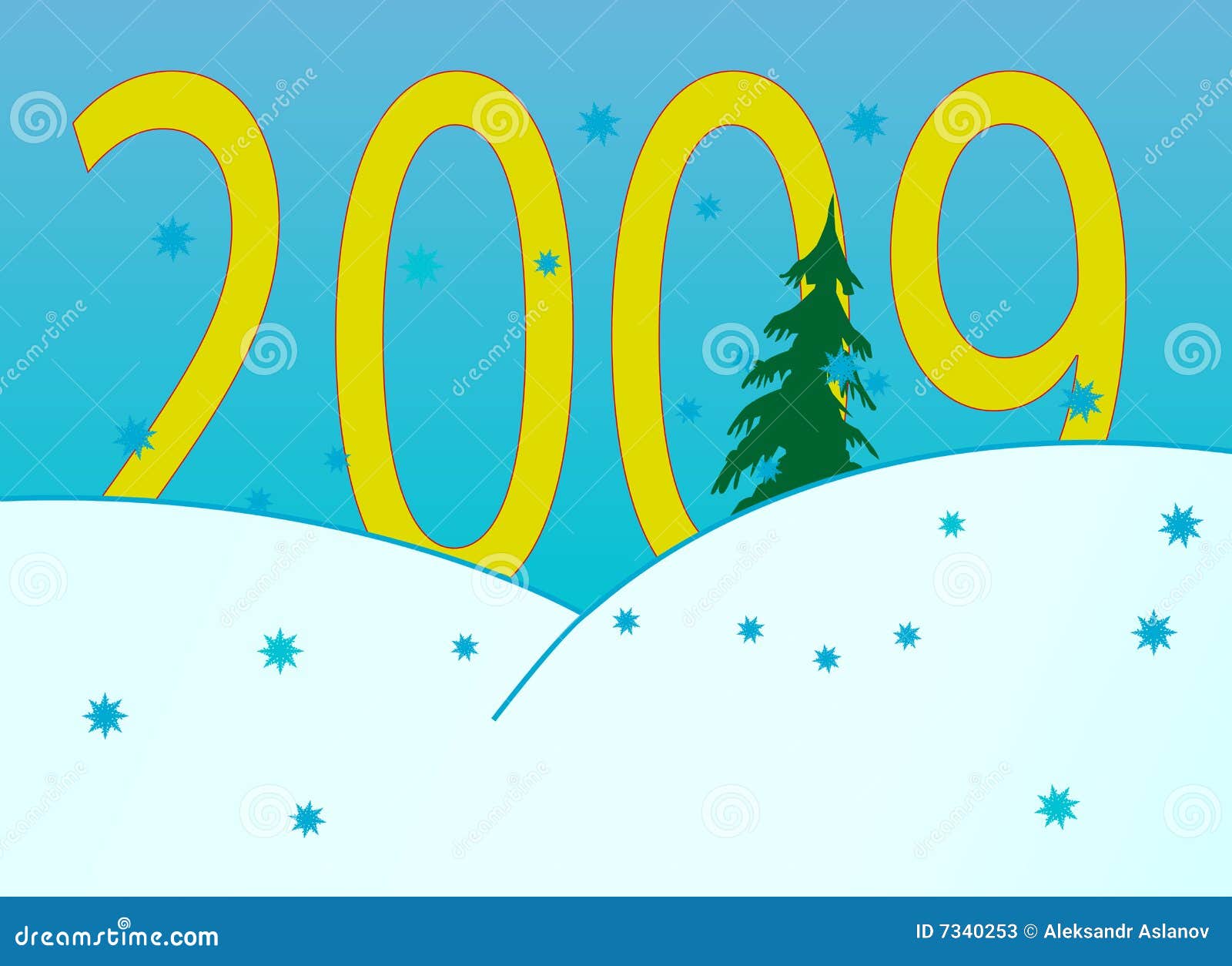 New Year s numbers stock illustration. Illustration of happy - 7340253
