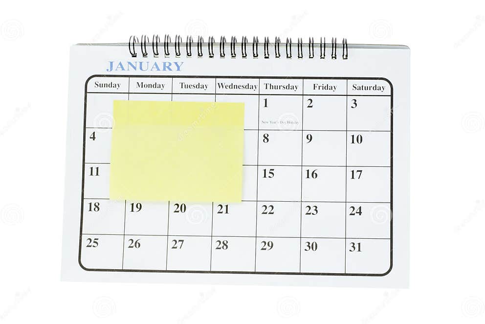 New Year s reminders stock image. Image of january, cardboard - 7520159