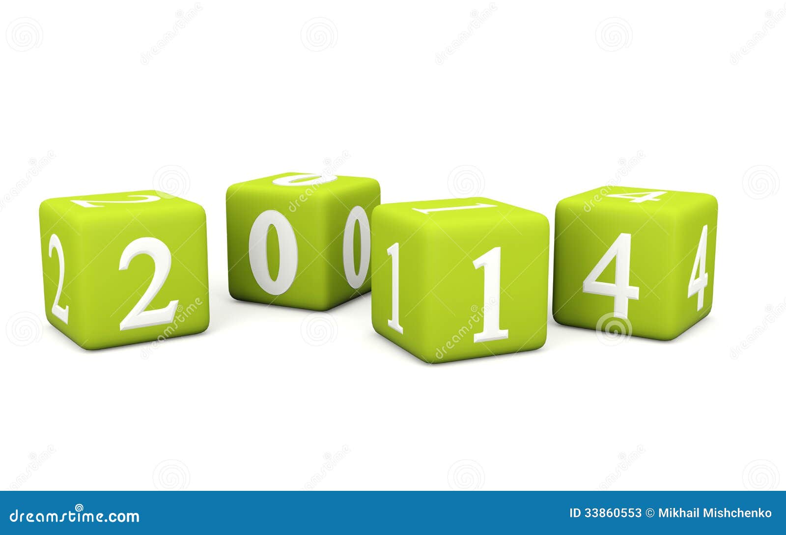 2014 New Year Sign on Bricks Stock Illustration - Illustration of white ...