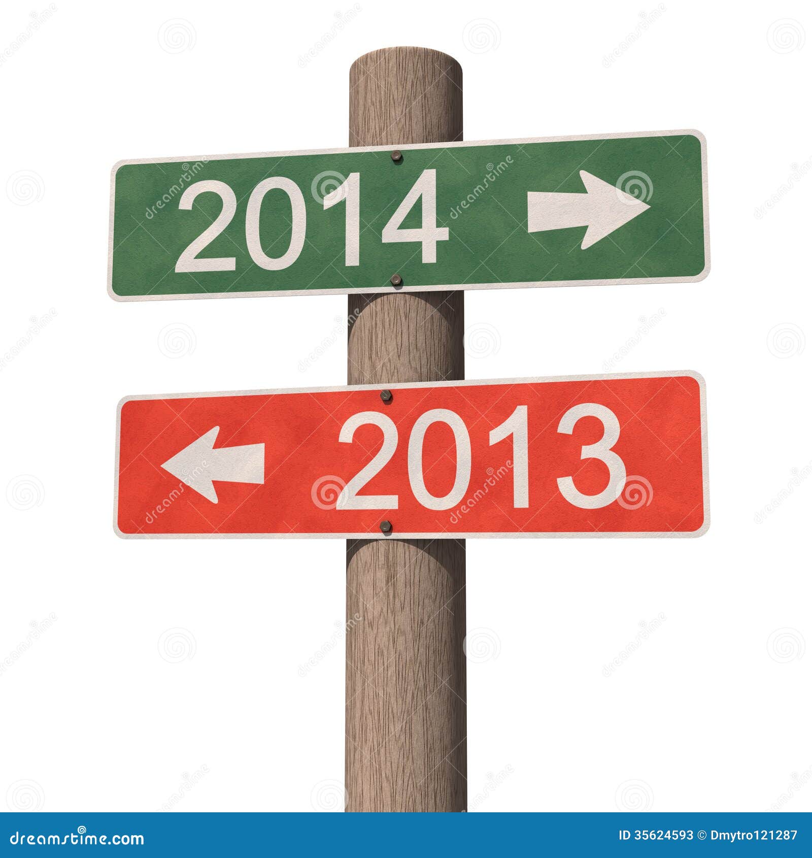 New Year 2014 sign. stock illustration. Illustration of feast - 35624593