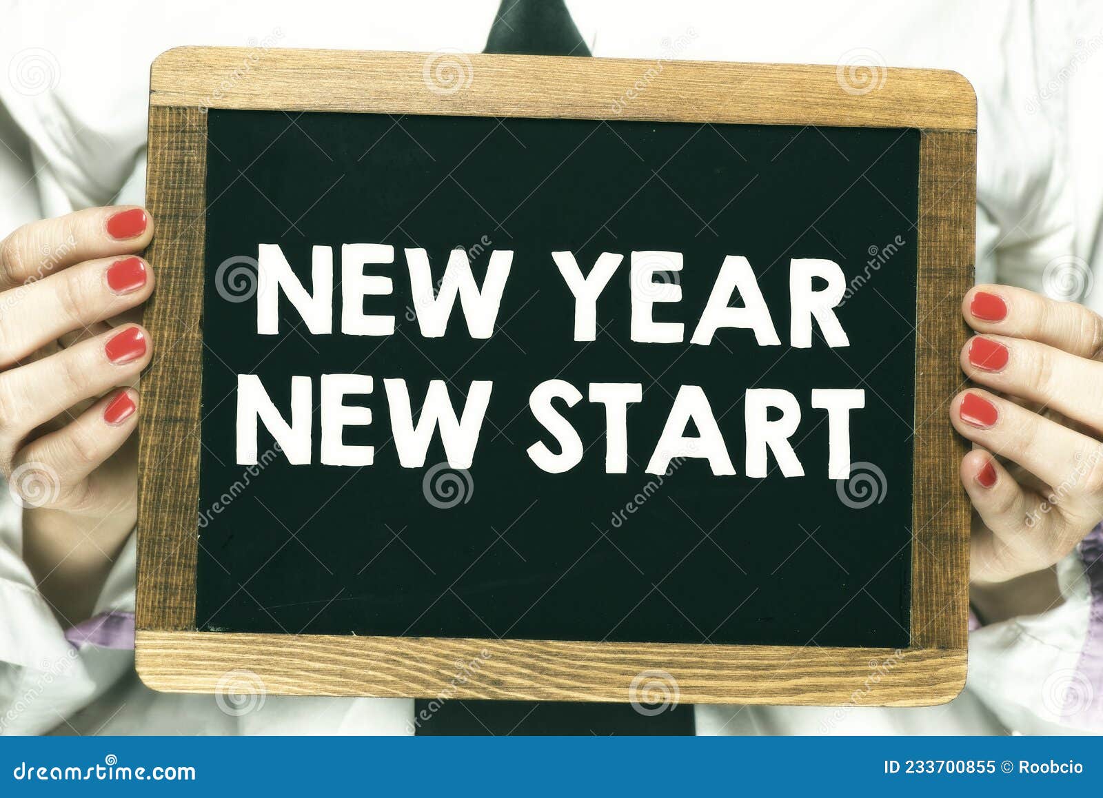 NEW YEAR NEW START Words on a Chalk Board Stock Image - Image of chalk ...