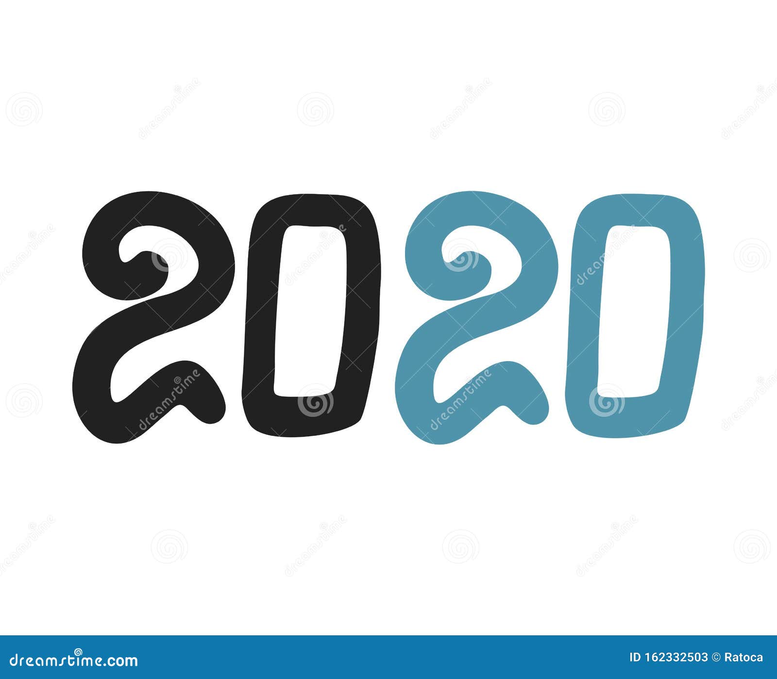 New year 2020 symbol stock vector. Illustration of creative - 162332503