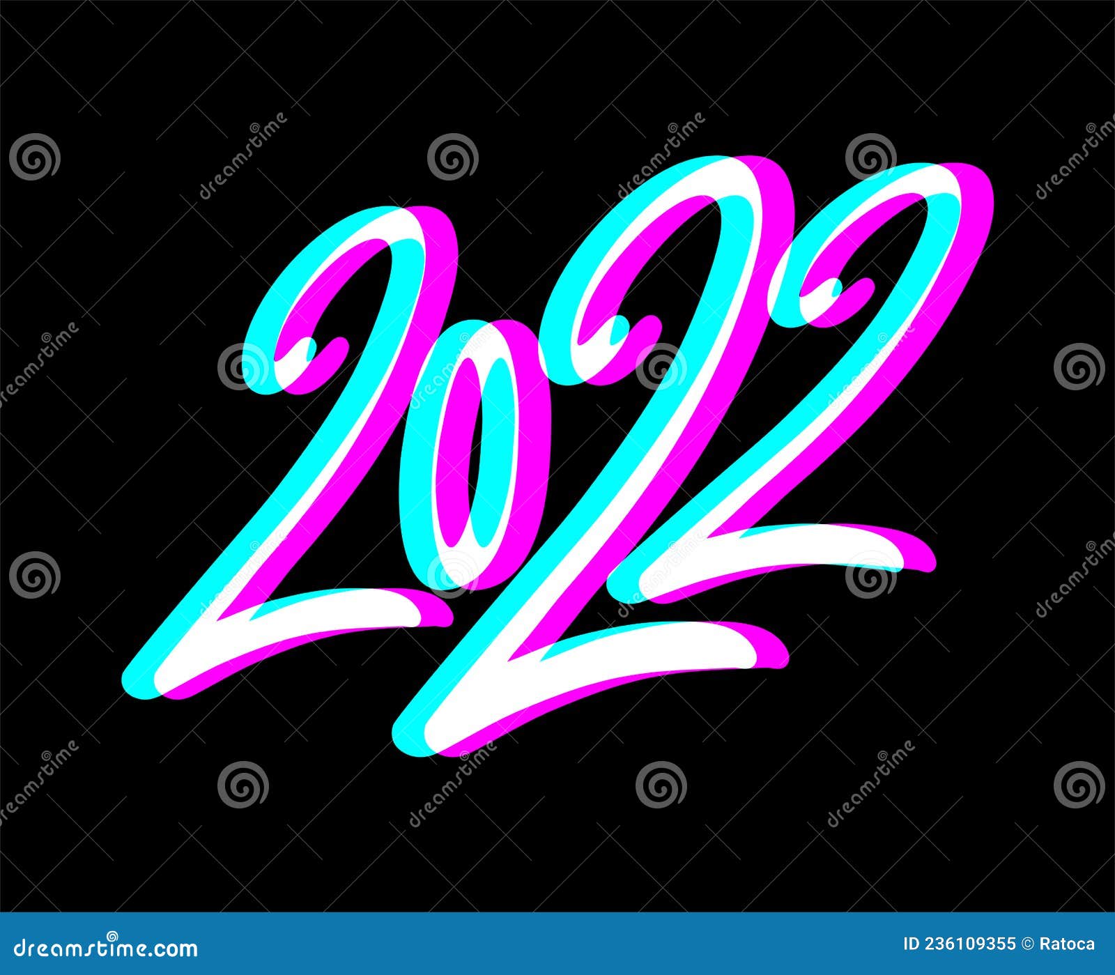 New year 2022 symbol stock vector. Illustration of party - 236109355