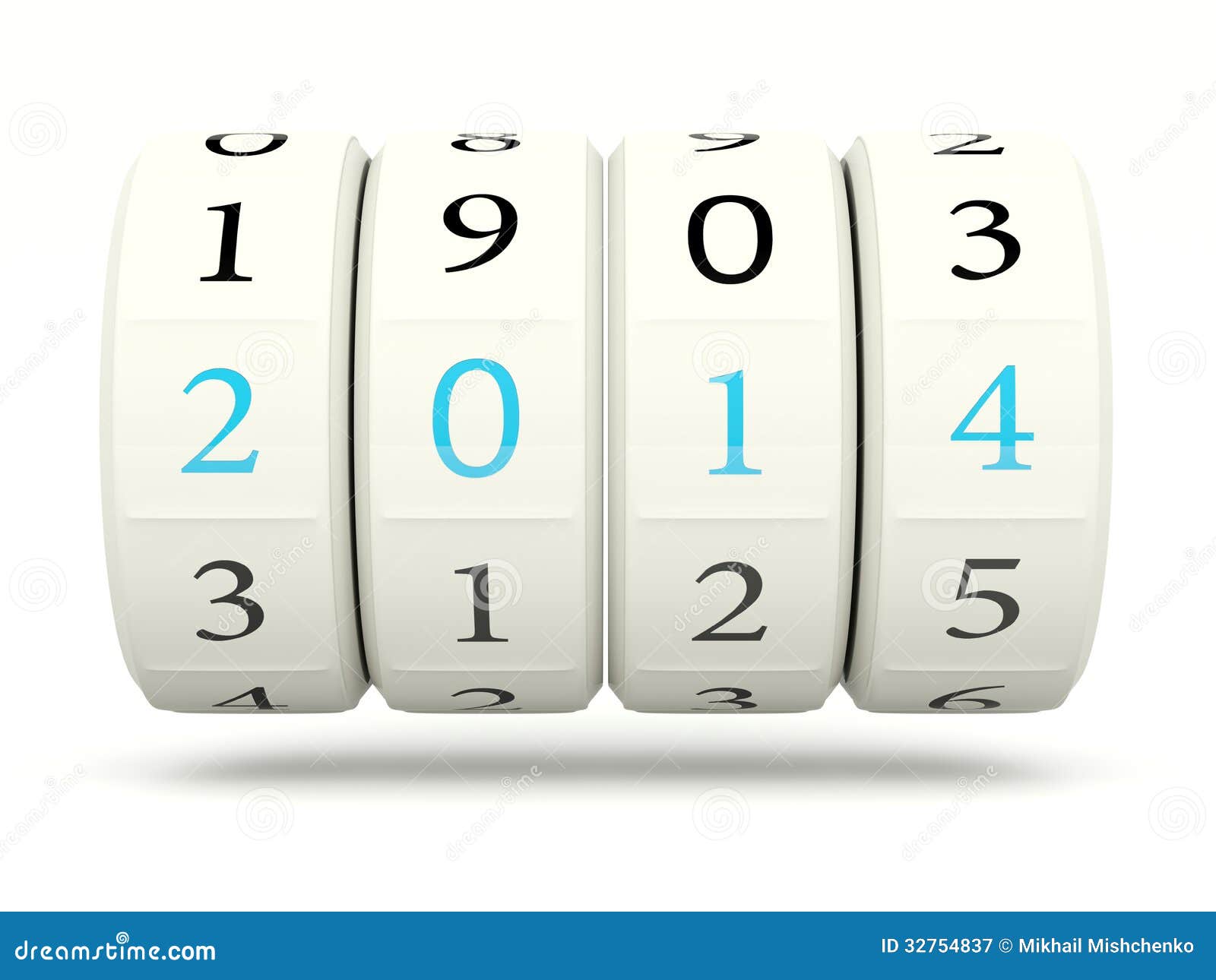 2014 New Year stock illustration. Illustration of isolated - 32754837