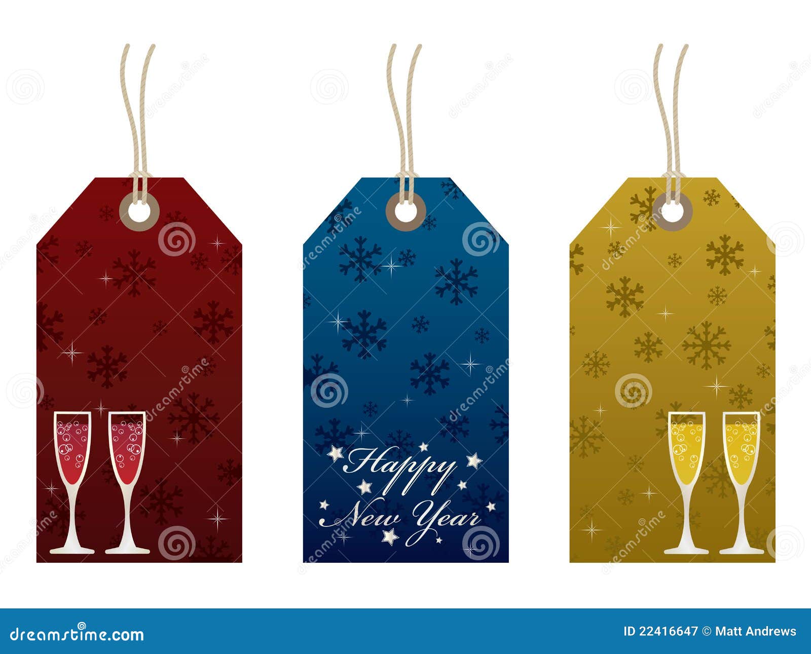 New year tags stock vector. Illustration of clip, white - 22416647