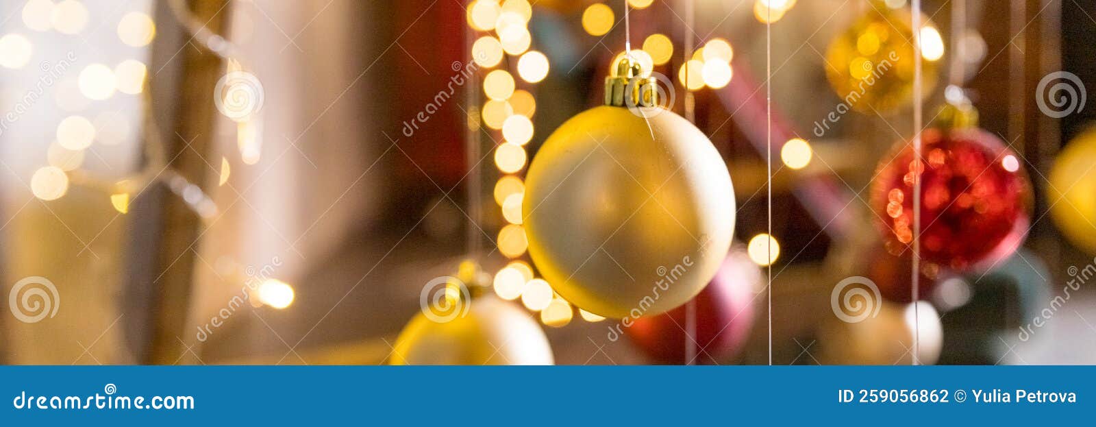 New Year Tree Art Installation Made with String Lights and Christmas ...