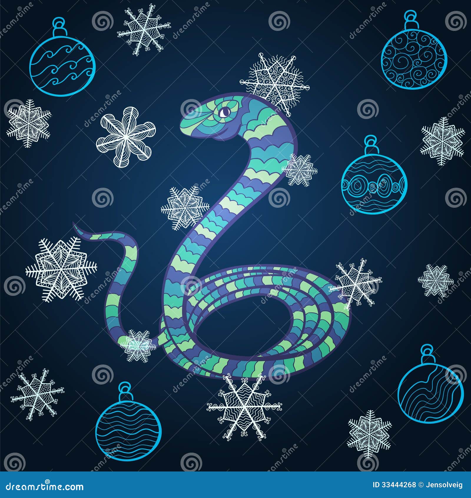 New Year stock vector. Illustration of card, scrap, design - 33444268