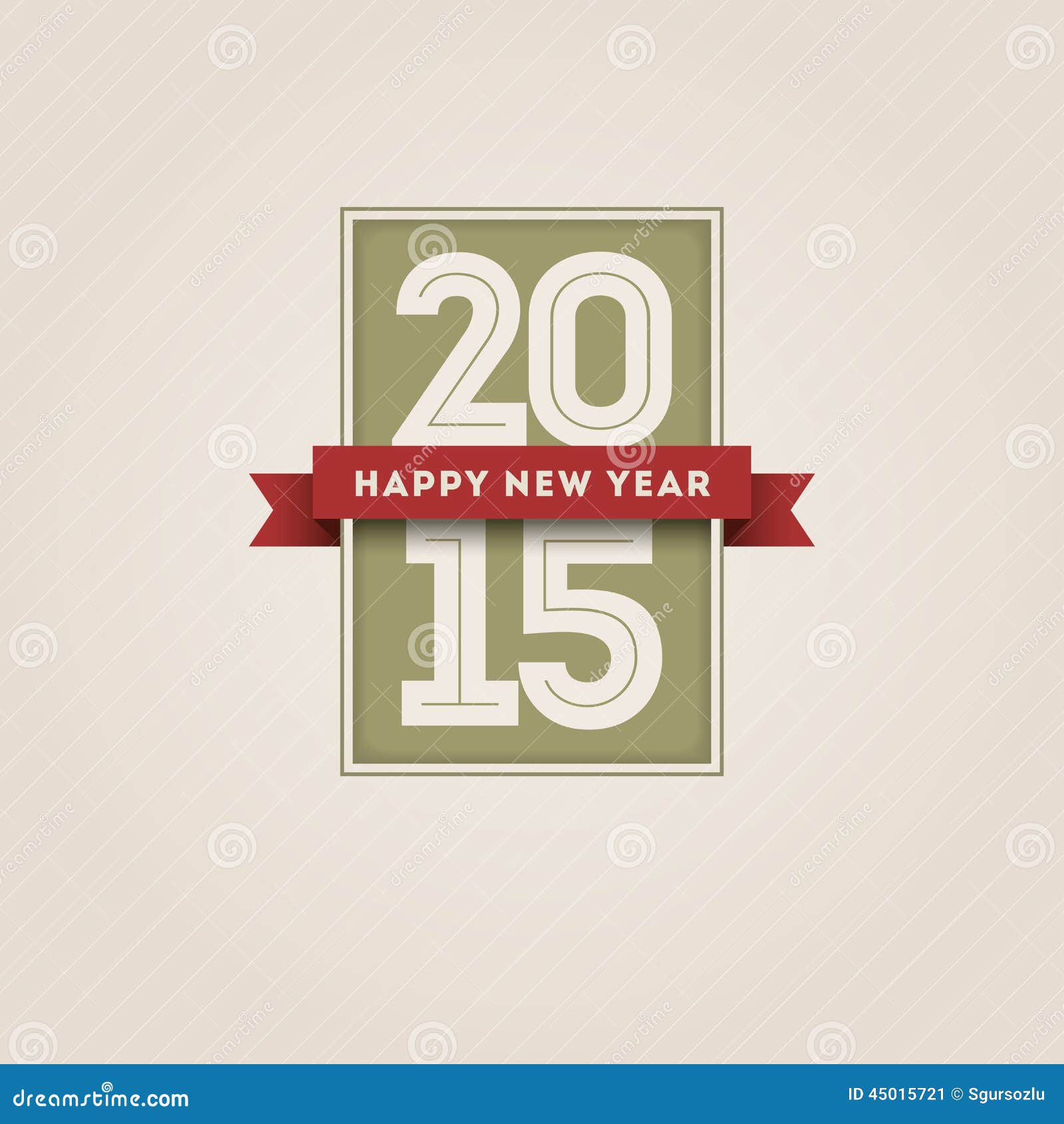 New Year 2015 stock vector. Illustration of christmas - 45015721