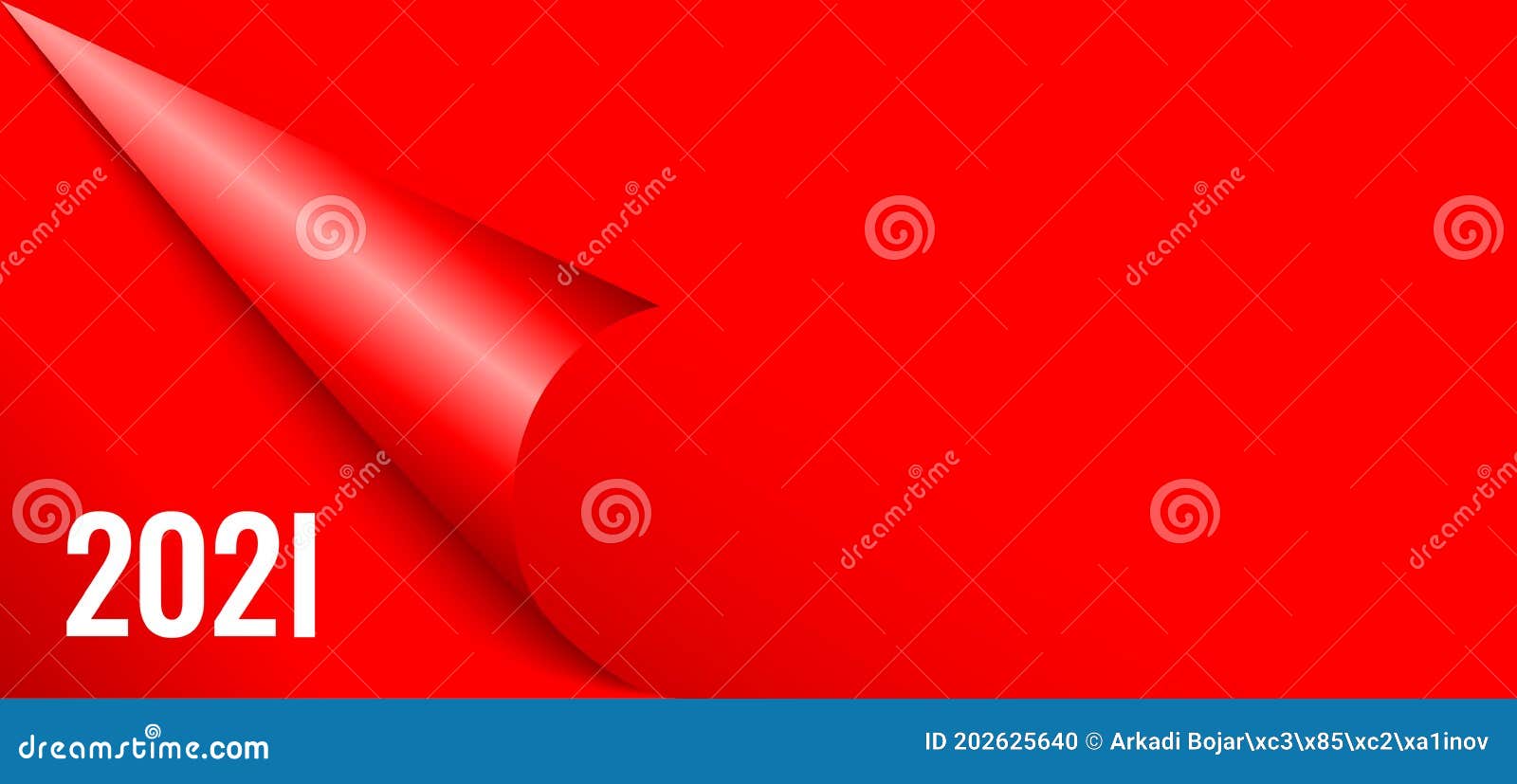 2021 New Year Vector Banner Stock Vector - Illustration of happy ...