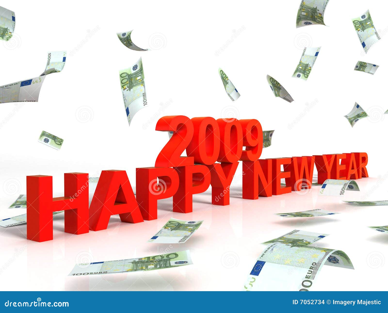 New Year Wishes for Two Thousand Nine Stock Illustration - Illustration ...