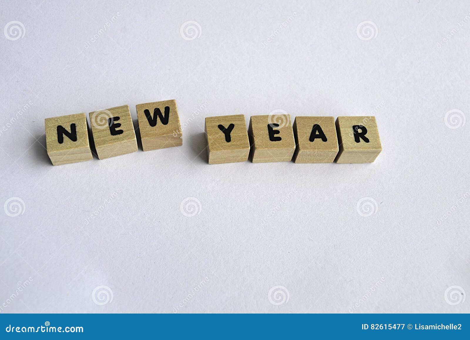 New Year Stock Image Image Of Blocks Festive Events 82615477
