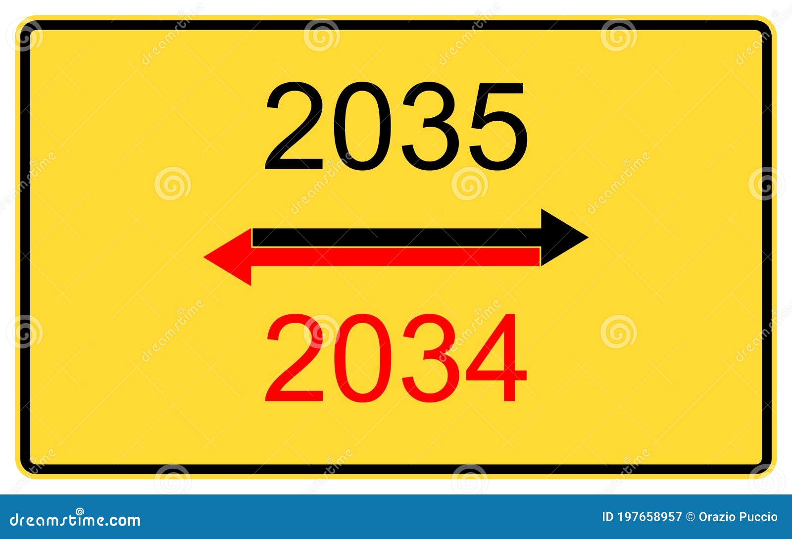 2034 Happy New Year Copper Write On Red Background - 3D Rendering ...