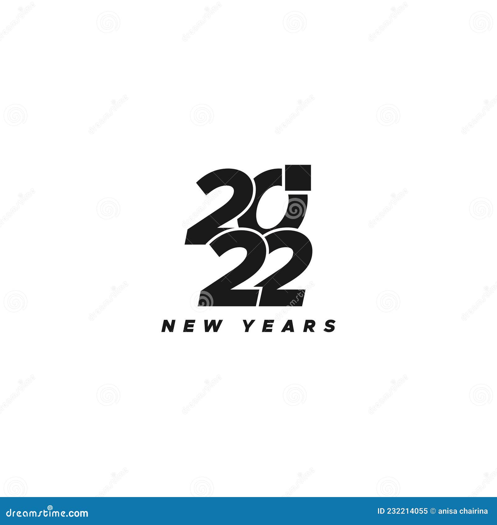 2022 New Years Design Greeting for Celebrate Stock Vector ...