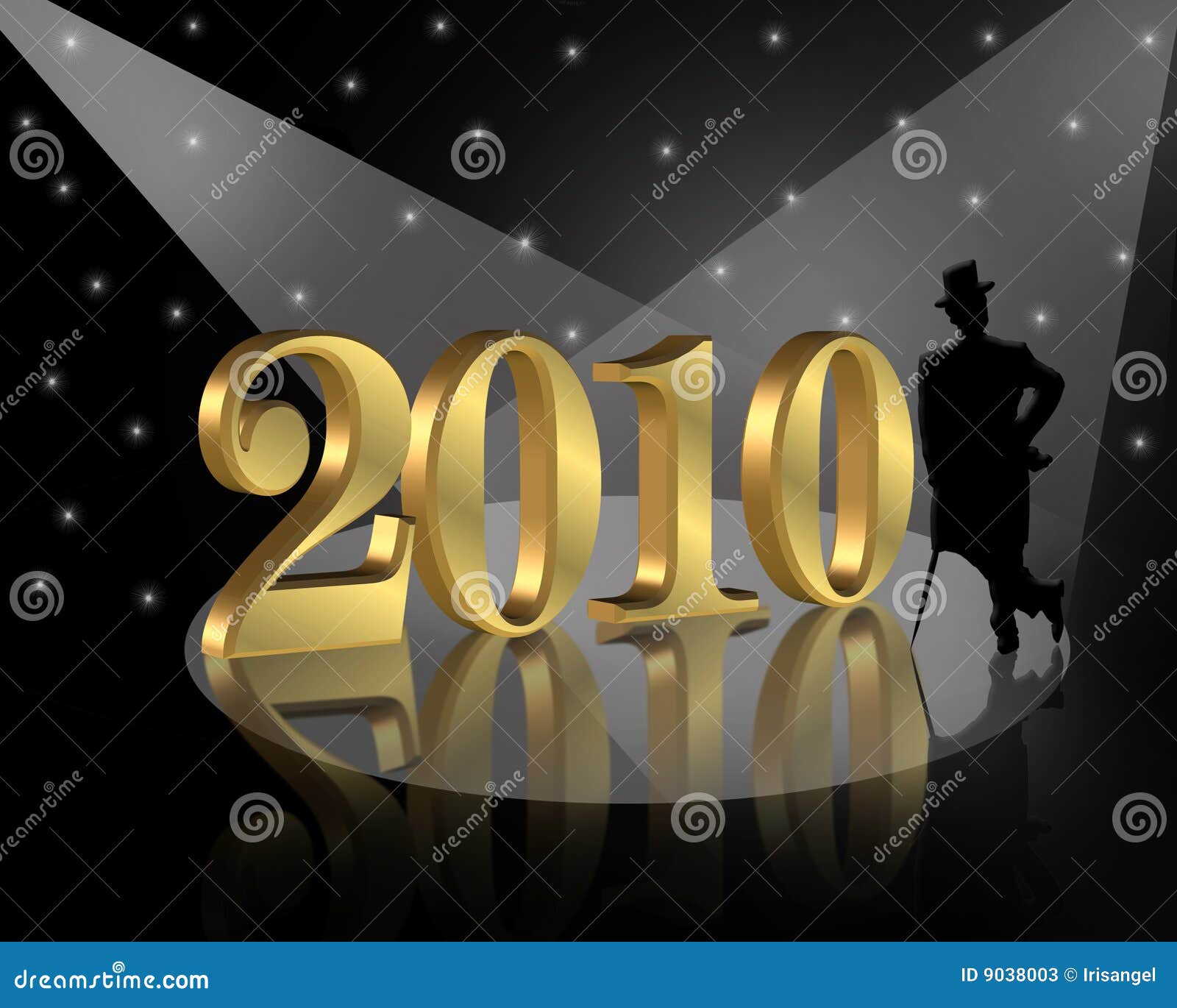 New Years Eve 2010 Background Stock Illustration - Illustration of ...